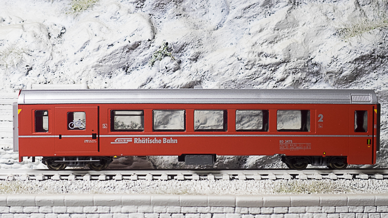 D+R 23475 - RhB BD 2475 Personenwagen mit Gepäckabteil verkürzt EW IV, 57,00