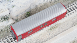 BEMO 3248 152 - RhB DZ 4232 Post- und Gepäckwagen 4-achsig, rot - www ...