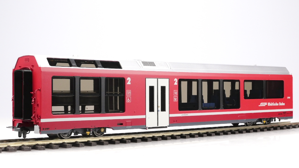 BEMO 3298 162 - RhB Bi 576 01 Endgliedwagen AGZ (Alvra) 4-achsig 2. K ...