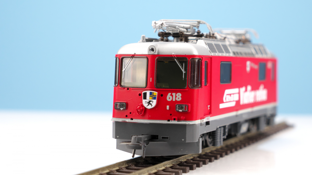 BEMO 1258 178 - RhB Ge 4/4 II 618 "Bergün" Elektrolokomotive, neurot ...