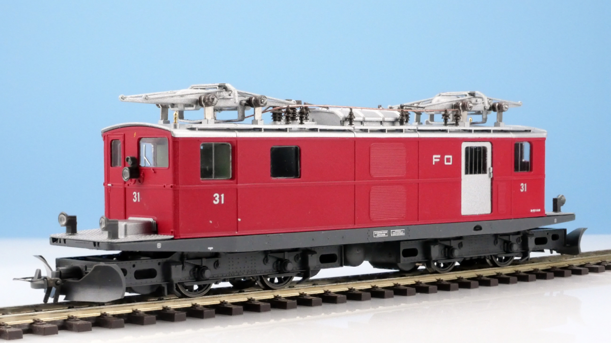 BEMO 1261 221 - FO HGe 4/4 I 31 Elektrolokomotive mit Zahnradantrieb ...