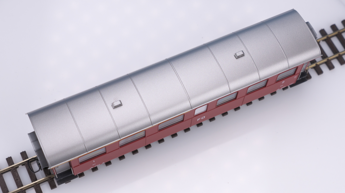 BEMO 3246 242 - FO AB 4162 Personenwagen 4-achsig 1./2. Klasse, dunke, 87,20