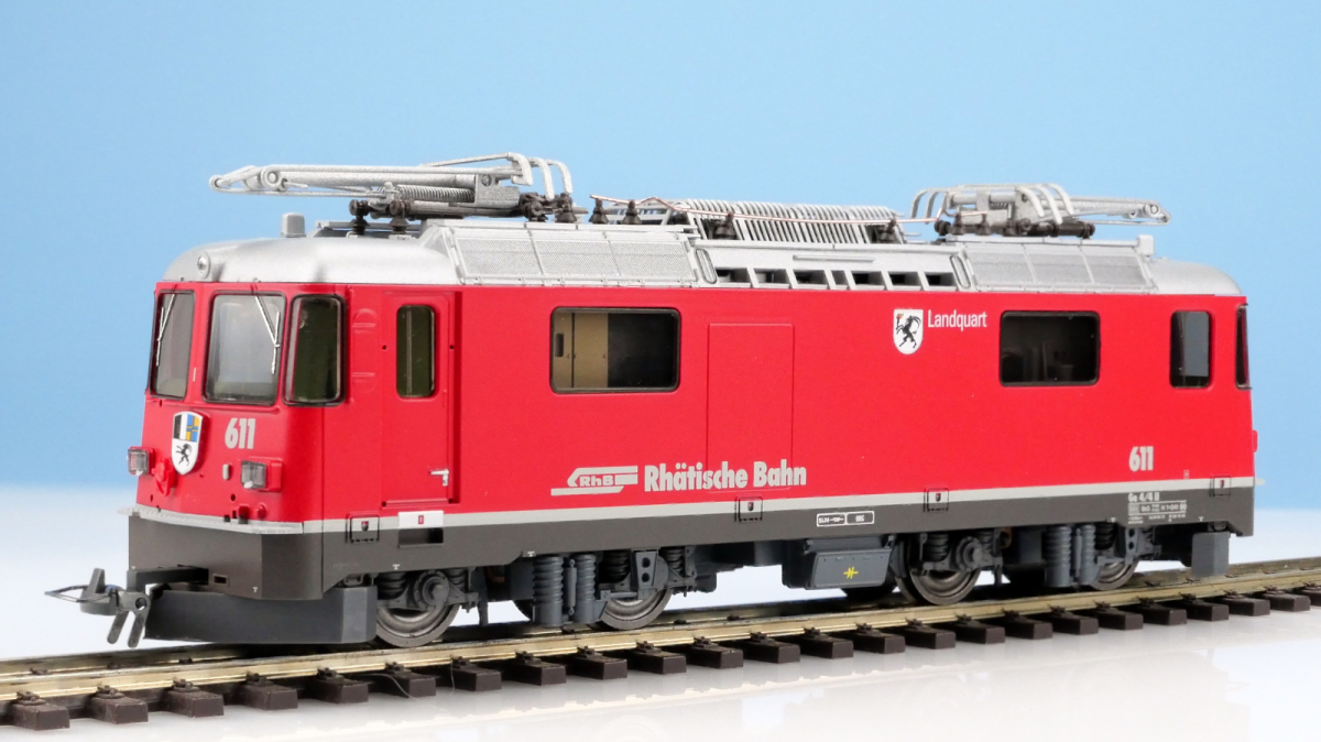 BEMO 1258 151 - RhB Ge 4/4 II 611 "Landquart" Elektrolokomotive, neur ...