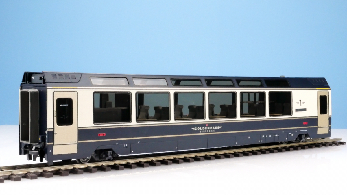 BEMO 3247 331 - MOB As 191 Panoramawagen 4-achsig 1. Klasse, "GPX - G ...