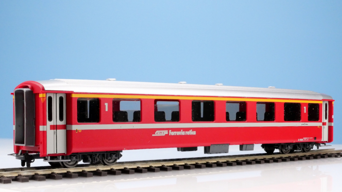 BEMO 3252 162 - RhB A 1232 Personenwagen EW I 4-achsig 1. Klasse, neu ...