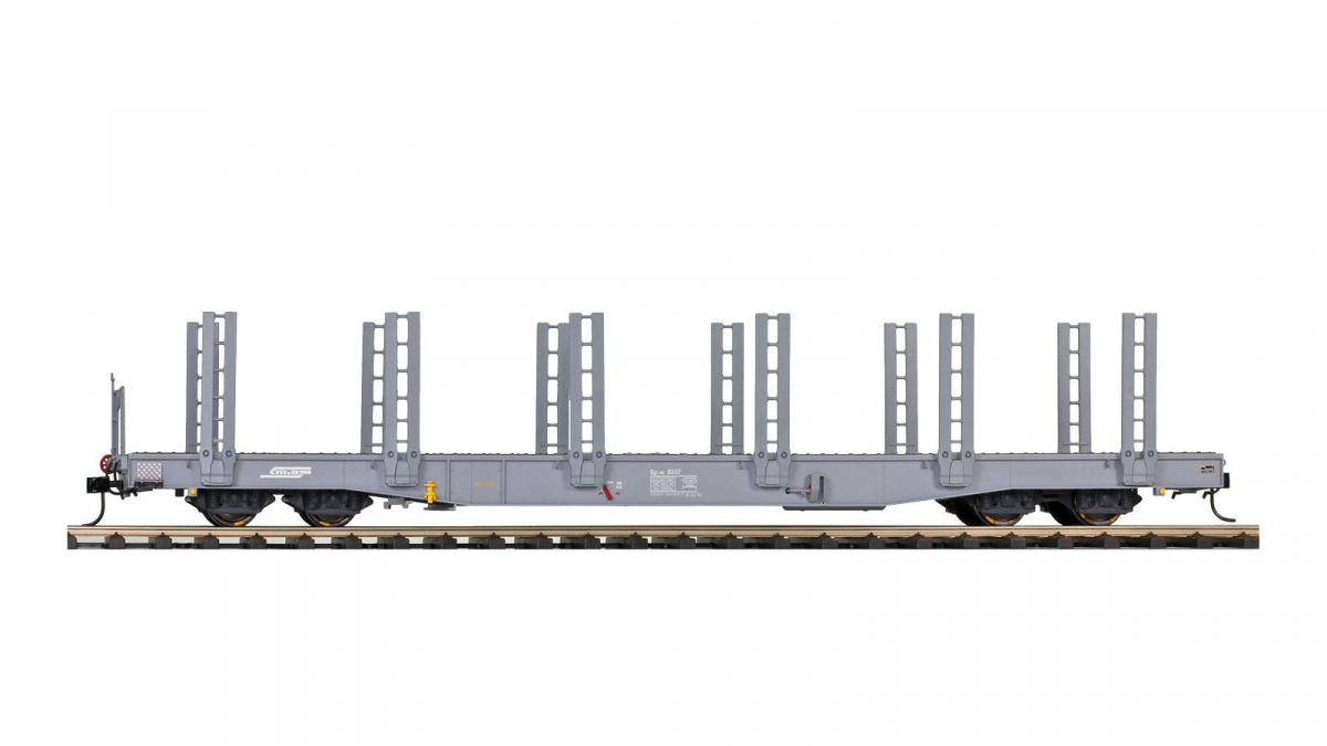 BEMO 9481 127 0m - RhB Sp-w 8357 Rungenwagen 4-achsig, hellgrau mit D, 275,40