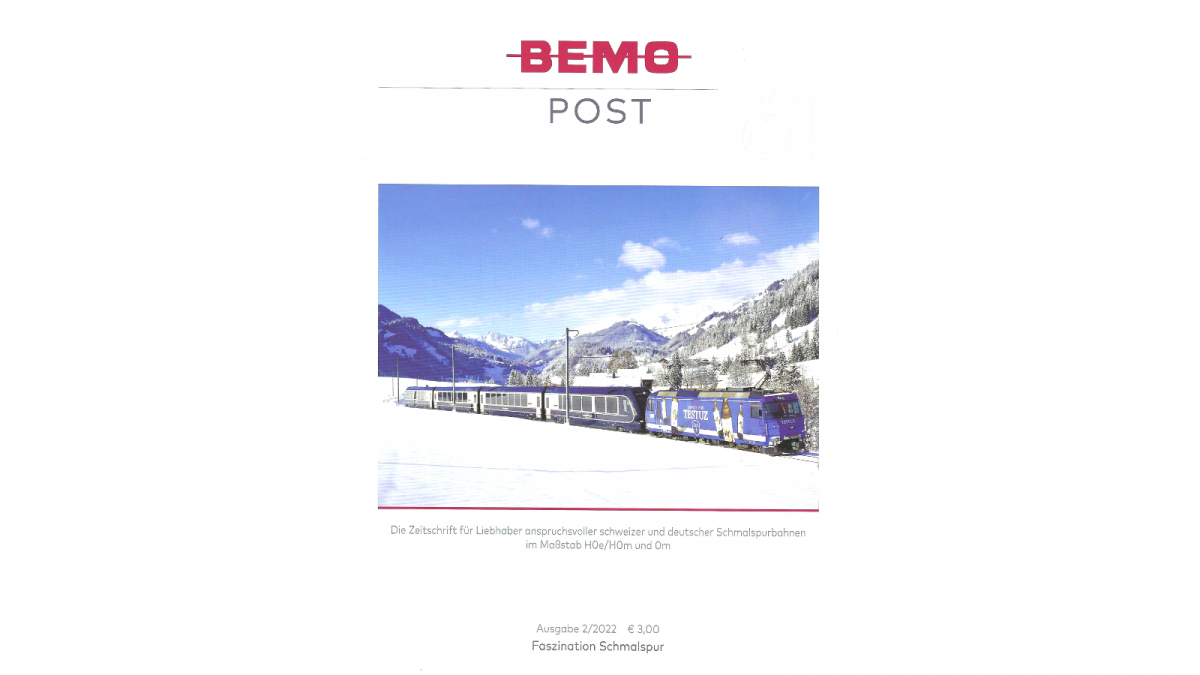 BEMO 0800 061 - Bemo-Post Nummer 61 - Ausgabe 2/2022 - www.MODELLexkl, 3,00