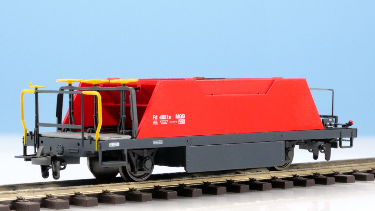 BEMO 2253 271 - MGB Fd 4854 Selbstentladewagen 2-achsig, rot - www.MO ...