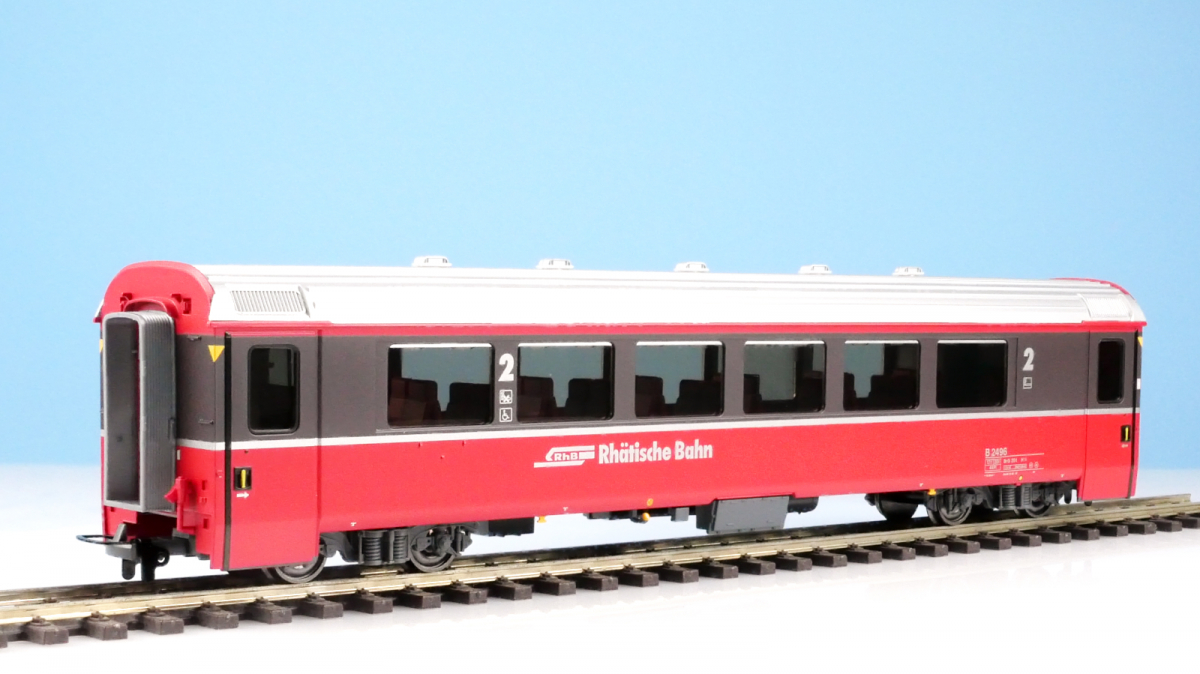 BEMO 3244 106 - RhB B 2496 Personenwagen EW IV 4-achsig 2. Klasse, ro ...