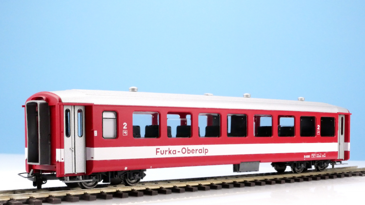 BEMO 3266 225 - FO B 4265 Personenwagen 4-achsig 2. Klasse, rot/weiss ...