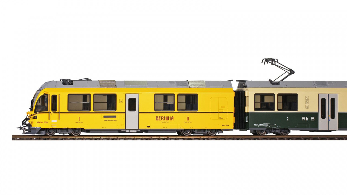 BEMO 7244 124 - RhB ABe 8/12 3514 "Steivan Brunies" Zweispannungs-Ele, 611,90