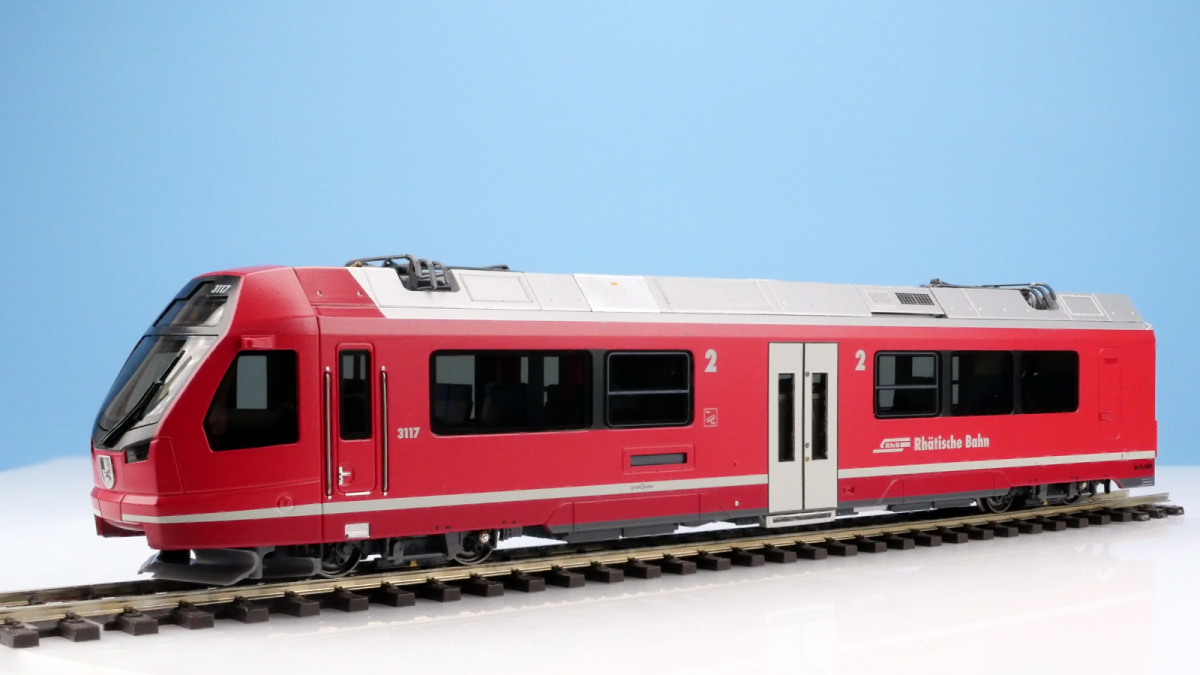 BEMO 7245 107 - RhB ABe 4/16 3117 Regional-Elektrotriebzug RTZ "Capri ...